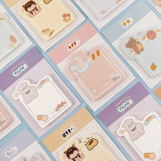 Small animals party 30-page post-it notes/ Sticky notes – ChocoStationery